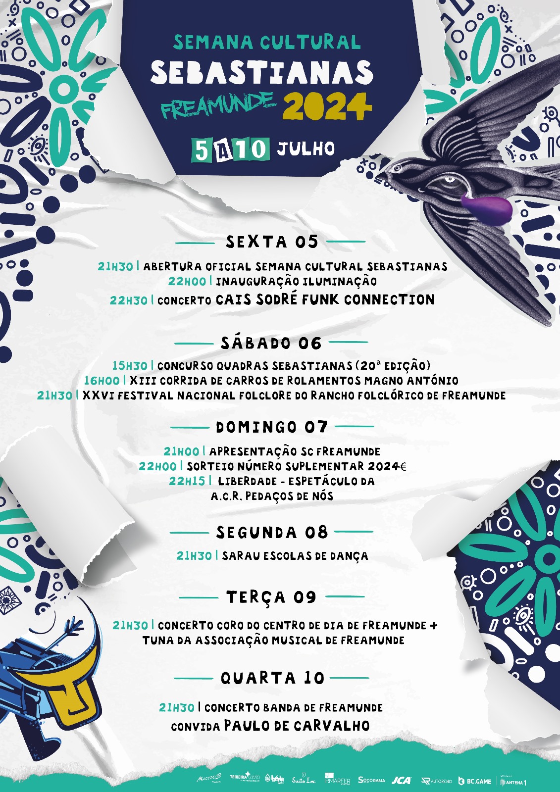 Sebastianas Cartaz Semana Cultural – Sebastianas